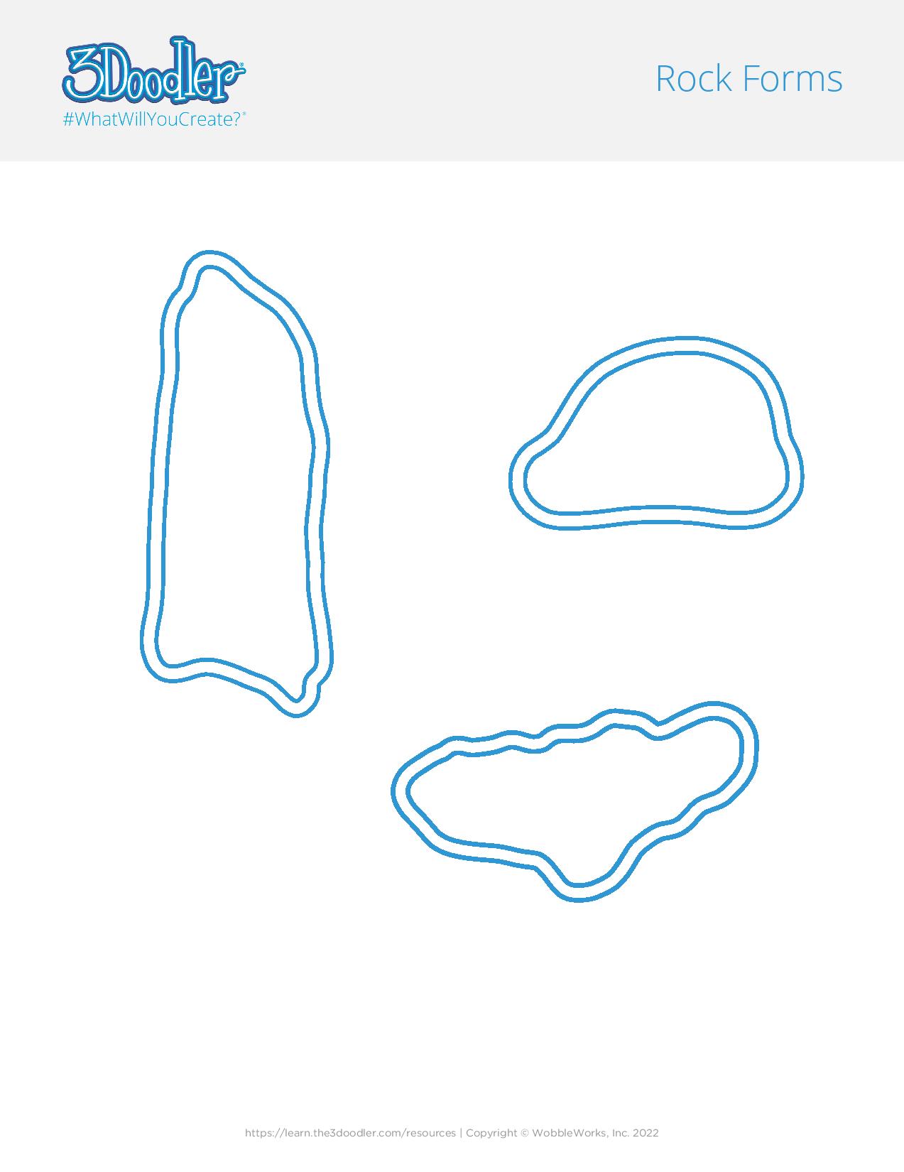 Doodle Some Geodes 3D Pen Stencil 3Doodler