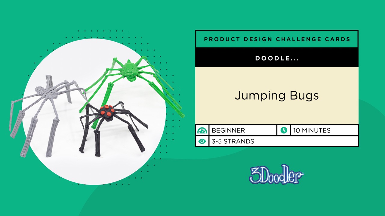 Challenge Card Series: Jumping Bugs - 3Doodler